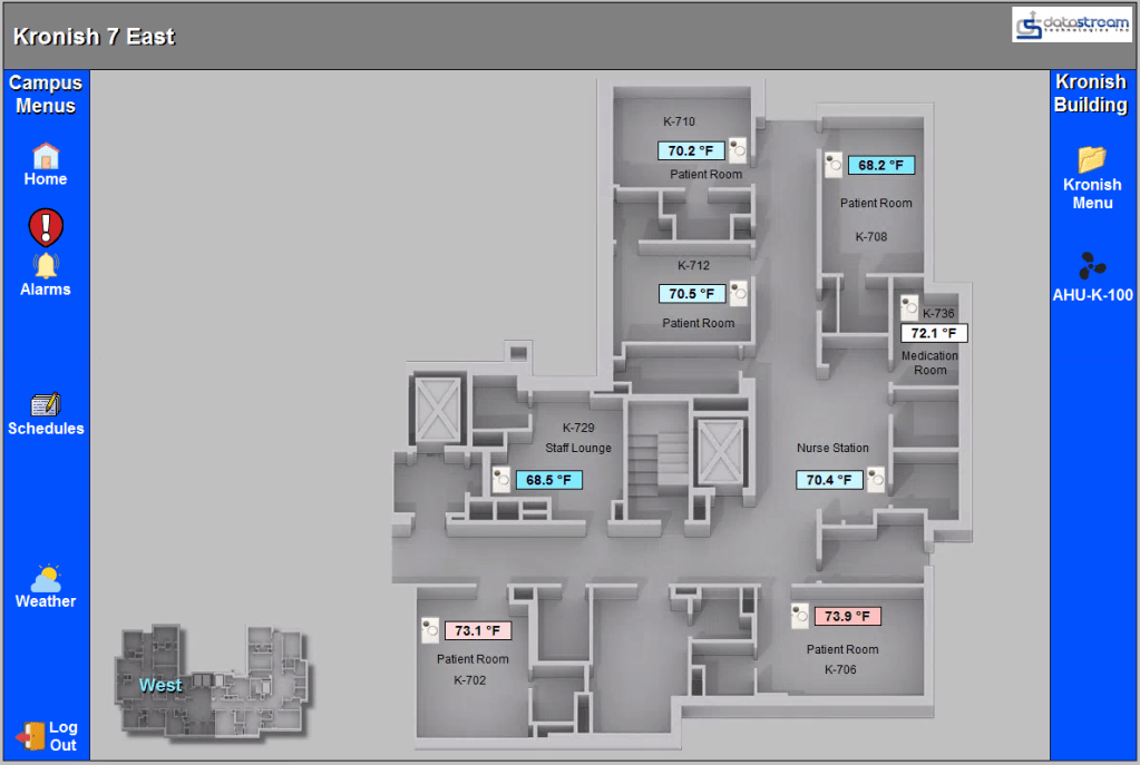 BMS 3D Dynamic Floor Plans – DataStream Technologies, Inc.